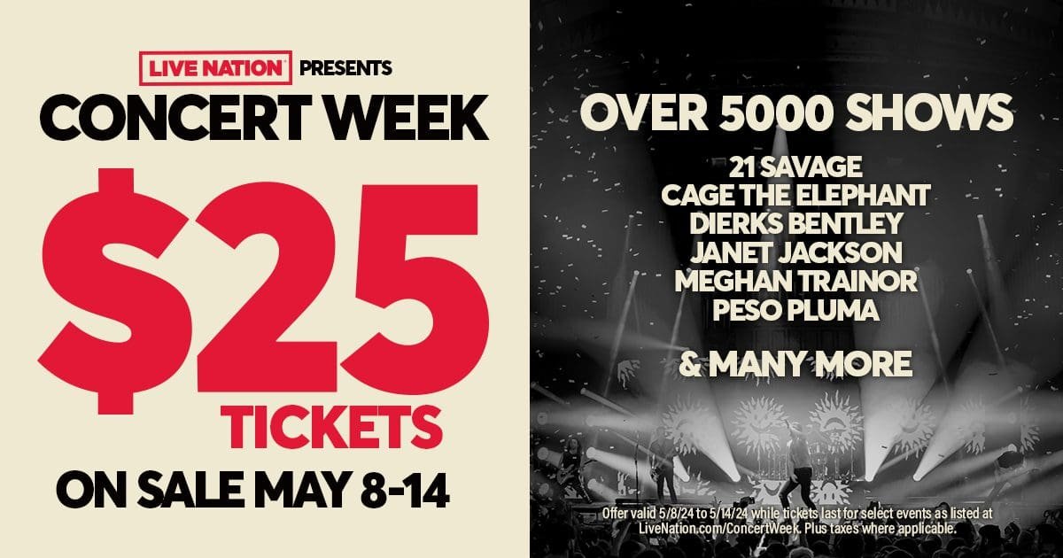 Live Nation Concert Week Celebrates Start Of Summer Concert Season With ...