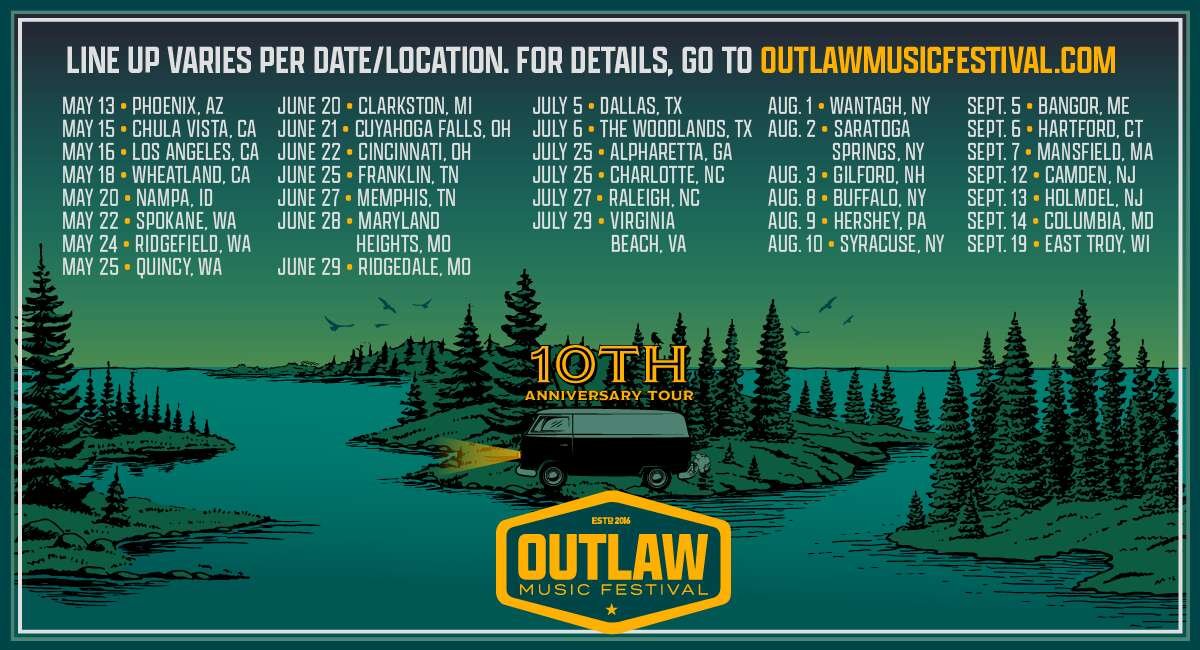 Outlaw Music Festival Celebrates 10 Years With A Superstar Lineup For ...